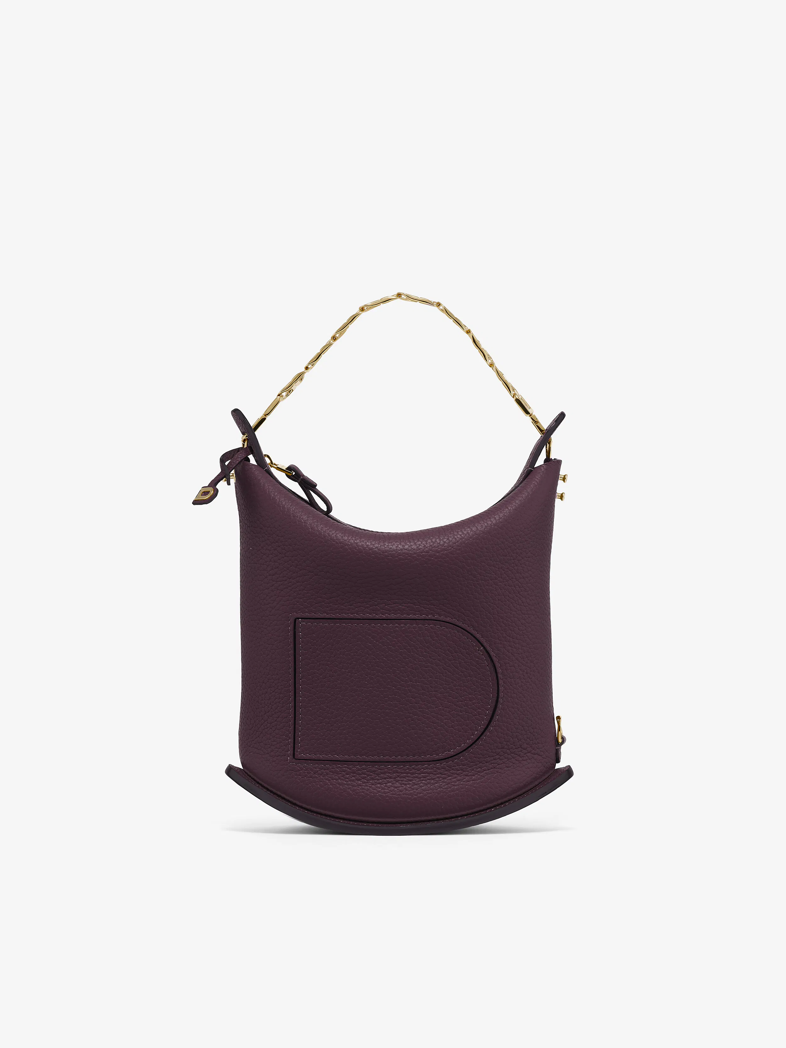 Pin Twist Taurillon Soft Plum Doré Plum - Top handles